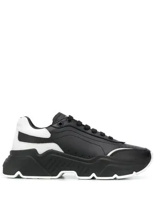 Dolce & Gabbana Daymaster Leather Sneakers - Black