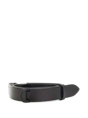 ORTIGNI Leather Belt - Black