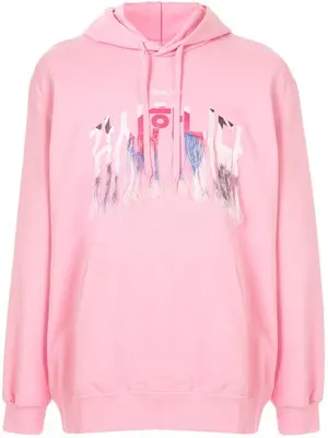 DOUBLET Embroidered Fringed Hoodie