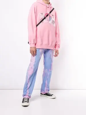 DOUBLET Embroidered Fringed Hoodie