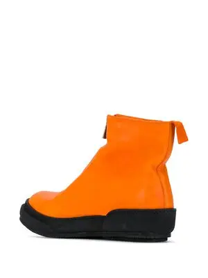 Guidi Color-block Front-zip Boots