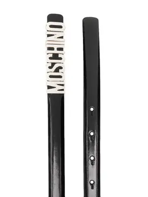 Moschino Logo-plaque Buckled Belt
