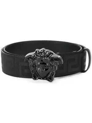 Versace Greca La Medusa Belt - Black