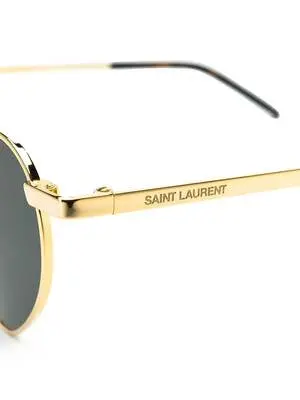 Saint Laurent Loulou Heart Sunglasses - Gold