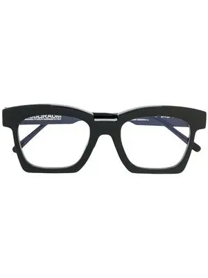 KUBORAUM Square-frame Acetate Eyeglasses - Black