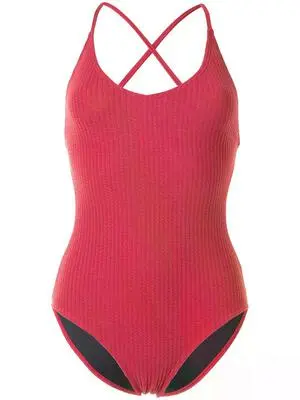 DUSKII Margot Ribbed Swimsuit - Pink