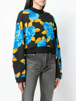 MSGM Cropped Jersey Sweater