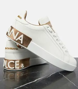 Dolce & Gabbana Portofino Leather Sneakers
