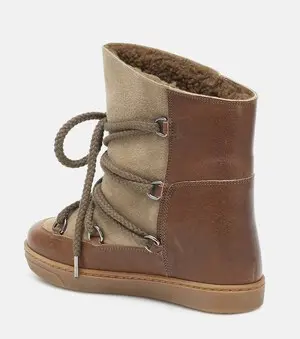 Isabel Marant Nowles Shearling-lined Ankle Boots