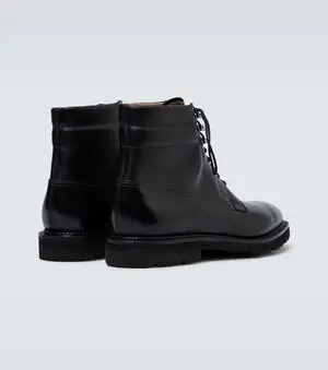 John Lobb Alder Leather Lace-up Boots - Black