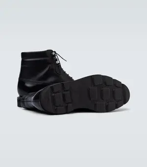 John Lobb Alder Leather Lace-up Boots - Black