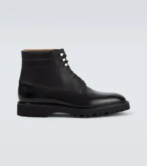 John Lobb Silver Tone Shoes For Men
