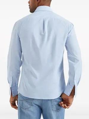 Brunello Cucinelli Long-sleeve Cotton Shirt