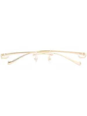 CARTIER Rimless Oval Glasses - Gold