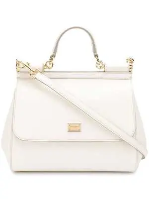 Dolce & Gabbana Sicily Tote Bag - White