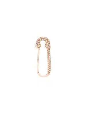 ANITA KO Anita Ko 18kt Rose Gold Safety Pin Diamond Stud Earring Rose Gold