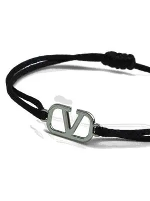 Valentino Garavani Vlogo Signature Cord Bracelet - Black