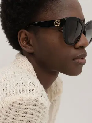 Gucci Interlocking G Oversized Sunglasses
