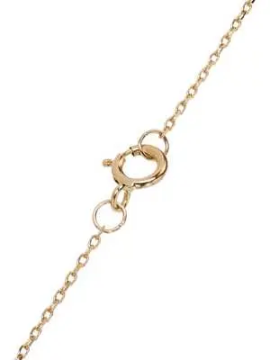 Mateo Crystal Frame Initial Pendant Necklace - Gold