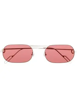 Cartier Tinted Square Sunglasses - Silver