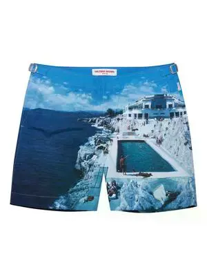 Orlebar Brown Orlebar Brown Bulldog Hulton Print Swim Shorts Blue