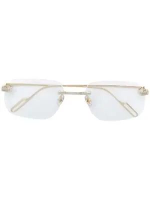 Cartier Rimless Square Shaped Glasses
