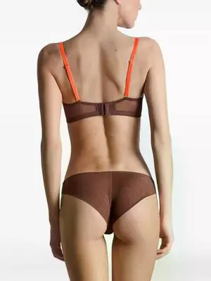 MAISON CLOSE Corps À Corps Mesh Briefs - Brown