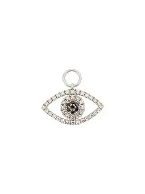 ROXANNE FIRST Roxanne First 14kt White Gold Diamond Evil Eye Charm