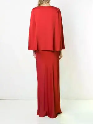 GLORIA COELHO Cape Long Dress