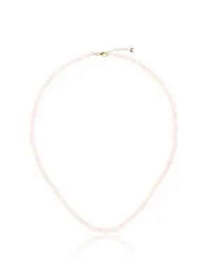 Mateo 14kt Rose Quartz Necklace - Gold