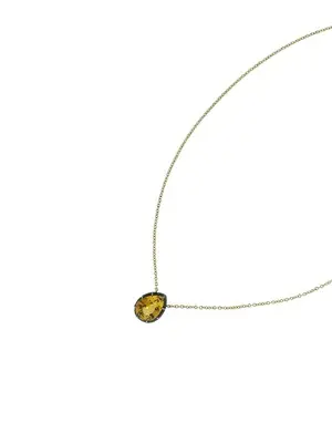 FRED LEIGHTON FRED LEIGHTON 18kt Yellow Gold Citrine Pendant Necklace