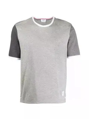 Thom Browne Contrast-sleeve Cotton T-shirt
