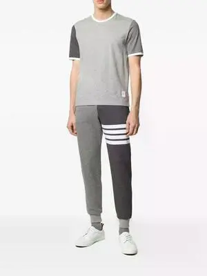 Thom Browne Contrast-sleeve Cotton T-shirt