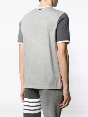 Thom Browne Contrast-sleeve Cotton T-shirt