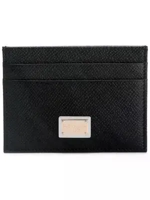 Dolce & Gabbana Leather Card Holder - Black