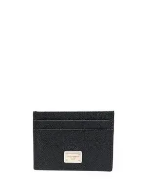 Dolce & Gabbana Leather Card Holder - Black