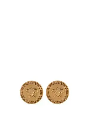 Versace Tribute Medusa Stud Earrings - Gold