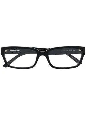 Balenciaga Rectangular Frame Glasses - Black