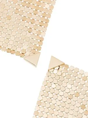 Rabanne Tone Chain Mesh Earrings - Gold