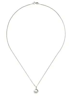 Yoko London 18kt White Gold Diamond And Pearl Pendant Necklace - Silver
