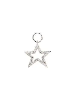 ROXANNE FIRST 14kt White Gold Diamond Star Charm - Silver