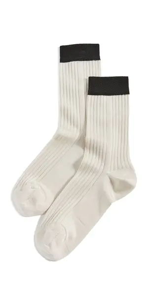 STEMS Stems Blocked Rib Crew Socks One-color