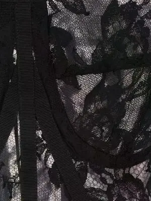 Dolce & Gabbana Chantilly Lace Bustier - Black