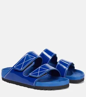 Proenza Schouler X Birkenstock Leather Slides - Blue