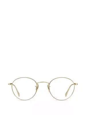 Oliver Spencer Coleridge Round-frame Glasses - Metallic