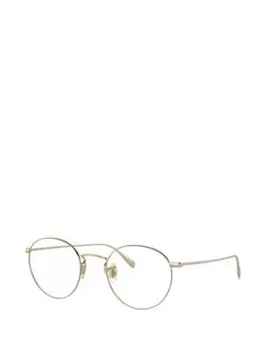 Oliver Spencer Coleridge Round-frame Glasses - Metallic
