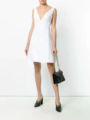 Dsquared2 V-neck Poplin Dress