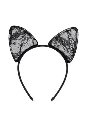 MAISON CLOSE Lace Cat Ear Headband