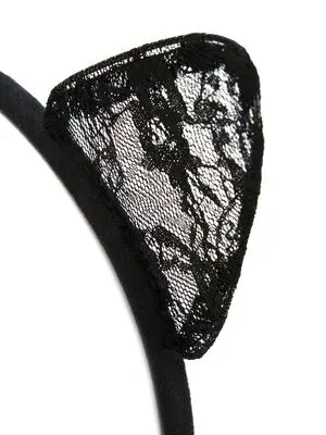 MAISON CLOSE Lace Cat Ear Headband