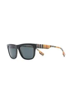 Burberry Vintage Check Square Frame Sunglasses